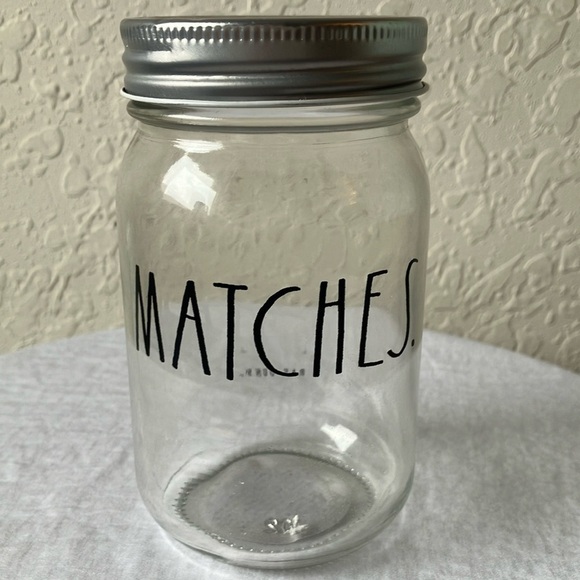 Rae Dunn | Kitchen | Rae Dunn Clear Glass Jar Matches | Poshmark